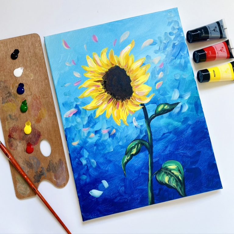 How to Paint a Sunflower | wendyanderson.art