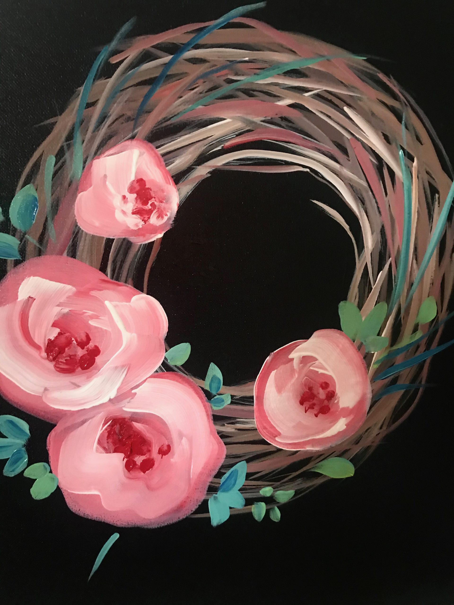 Wreath Painting for Autumn | wendyanderson.art